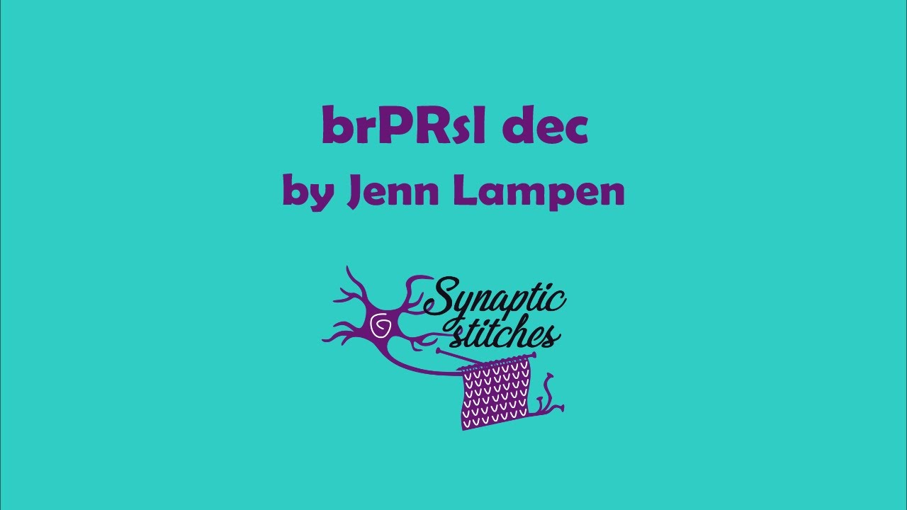 Right Leaning Brioche Purl Decrease - brPRsl dec - YouTube