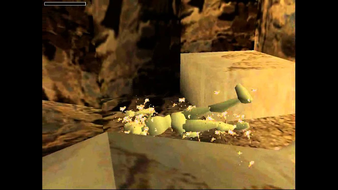 Lara Croft turned to gold. - YouTube