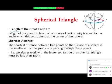 Spherical Trigonometry 1 - YouTube