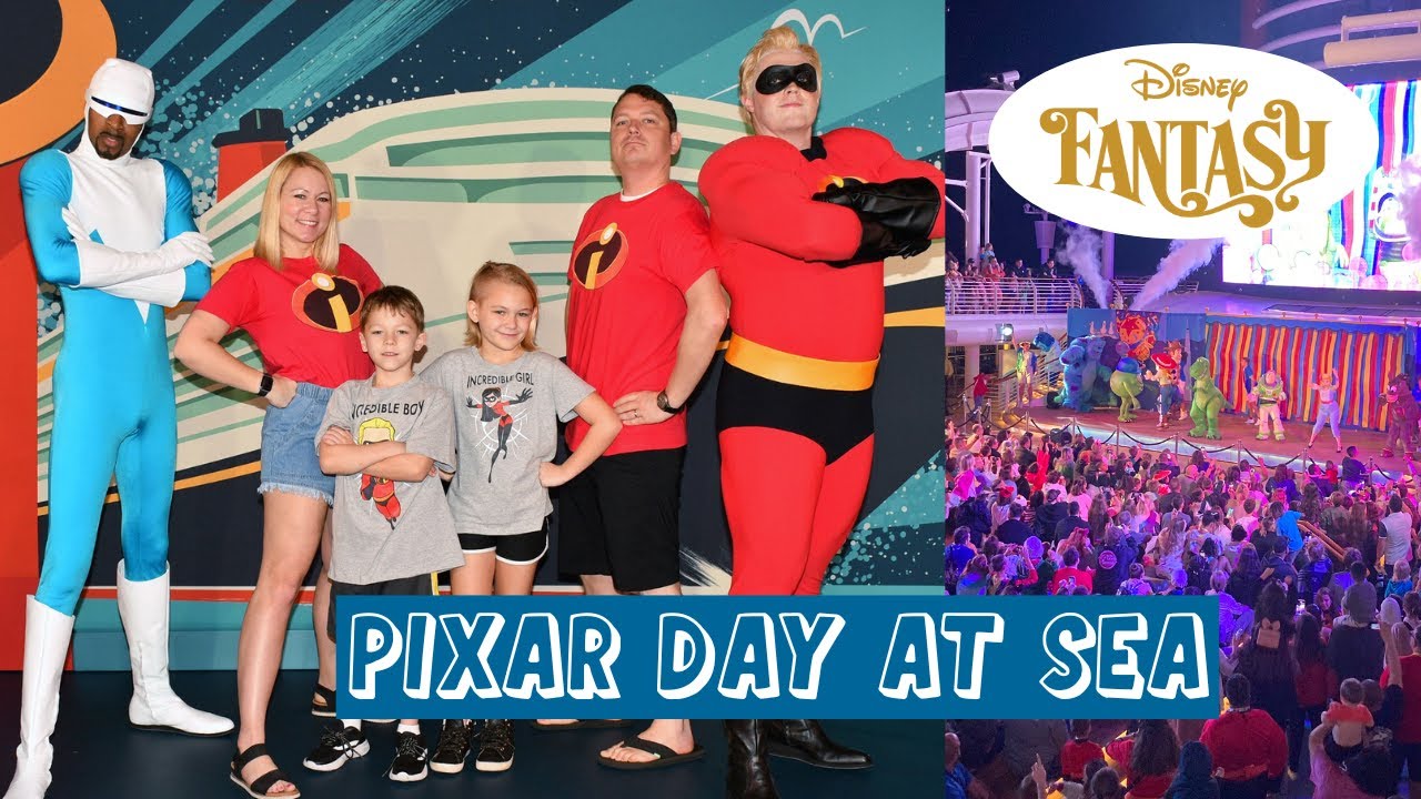 PIXAR DAY AT SEA on Disney Fantasy I Characters, Programming, Shows, Fireworks, Special Menu ...