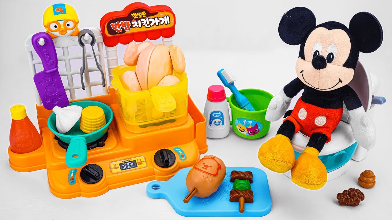 Satisfying with Unboxing Disney Junior Mickey Mouse Kitchen Cooking ...