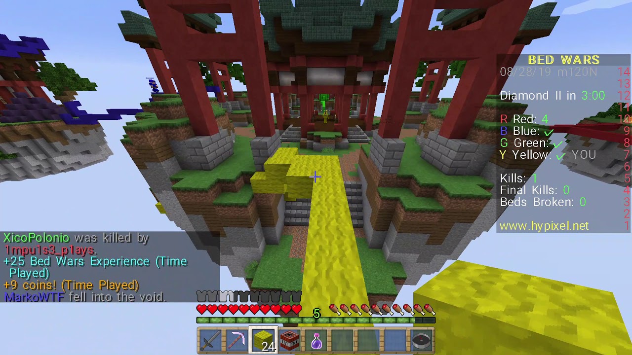 Minecraft Hypixel Bedwars High Kill Win - YouTube