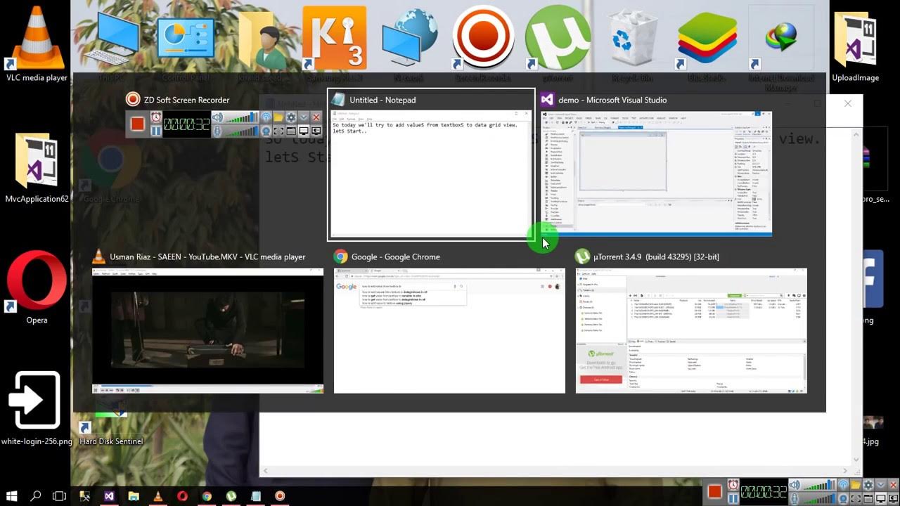how to add values from textbox to datagridview in c# easy way - YouTube