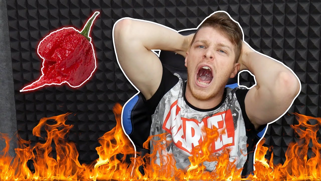 Nejpálivější Paprička na Světě Challenge - Carolina Reaper - YouTube