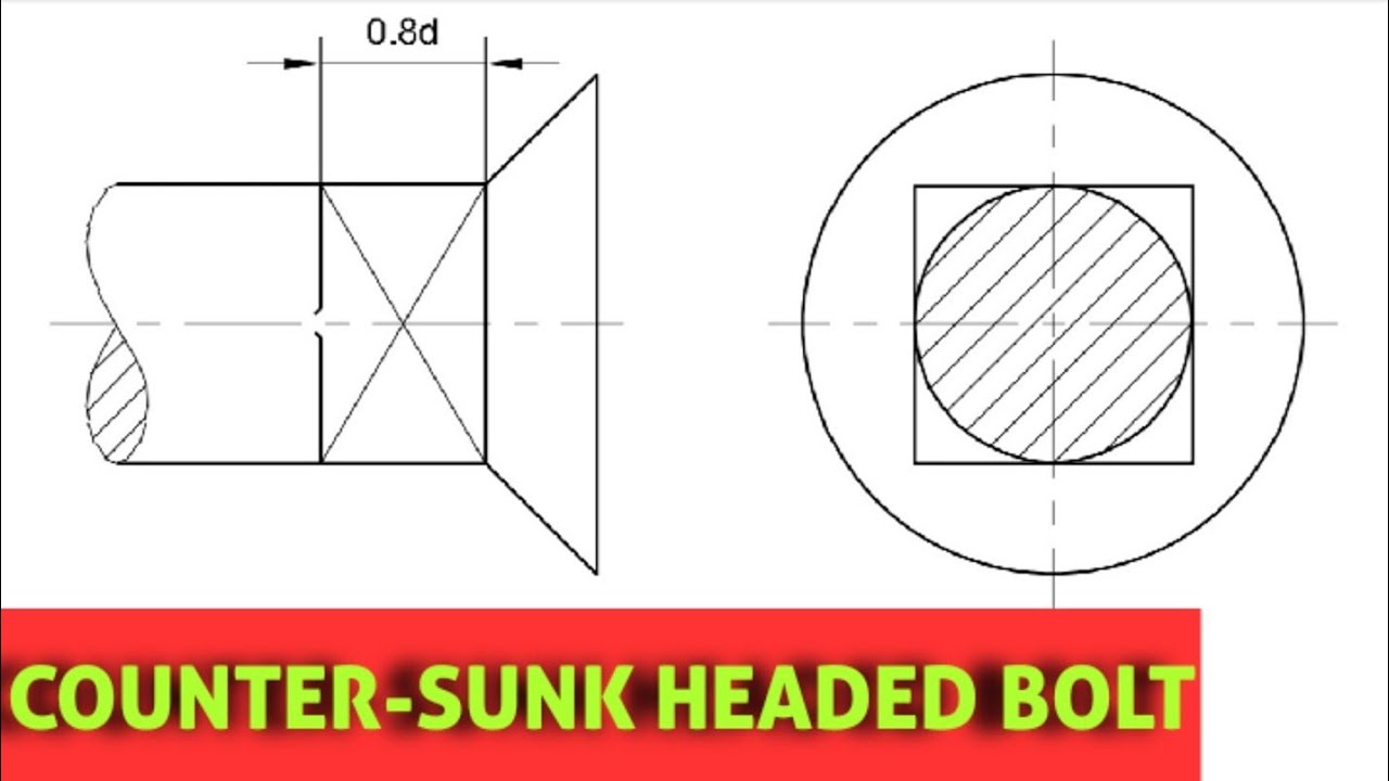 COUNTER-SUNK HEADED BOLT - YouTube