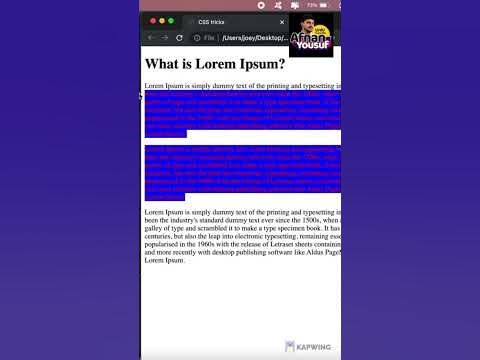 CSS Quick Tips: Customizing Selection Color, Textbox Text, and Center Aligning Text - YouTube