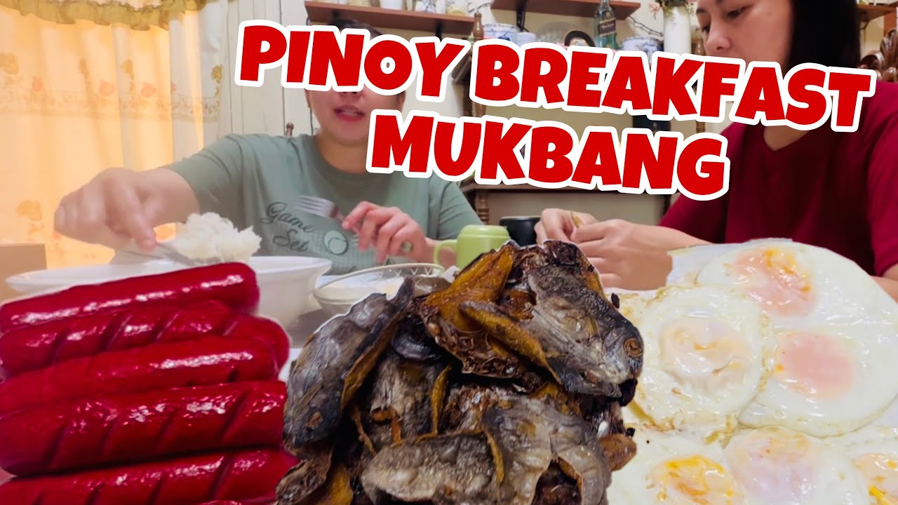 Pinoy Breakfast Mukbang || Favorite Pinoy Breakfast - HOTSILOG WITH DANGGIT - YouTube