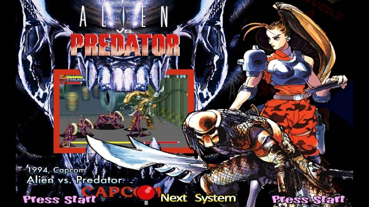 Alien VS Predator 3 player MAME - YouTube