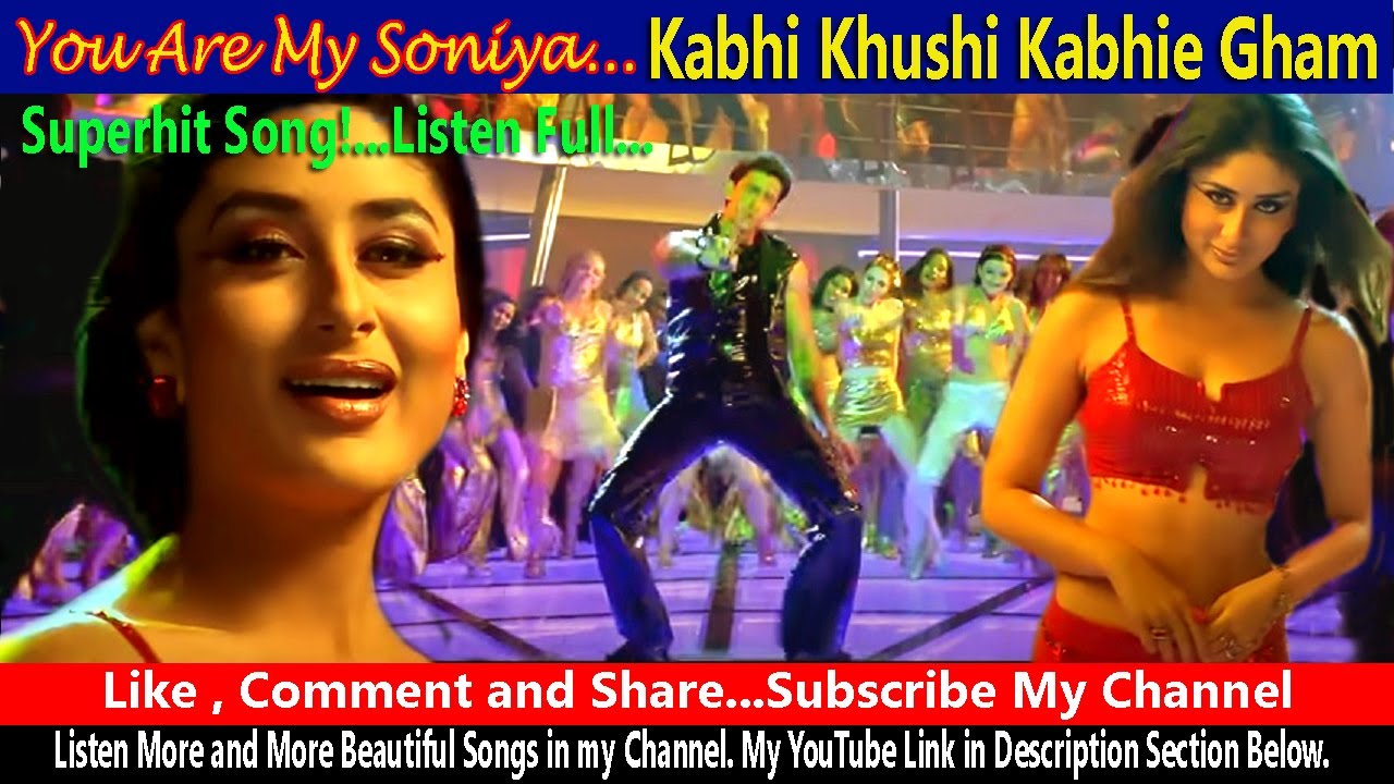 You Are My Soniya Cover Song | Kabhi Khushi Kabhie Gham | 90s Love Song | Popular Songs | RK ...