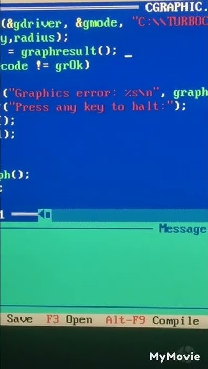 draw a circle in C graphics 🌼🌹🌼 - YouTube