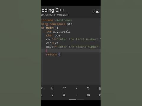 Simple calculator coding for beginners #code #c++code #coding # ...