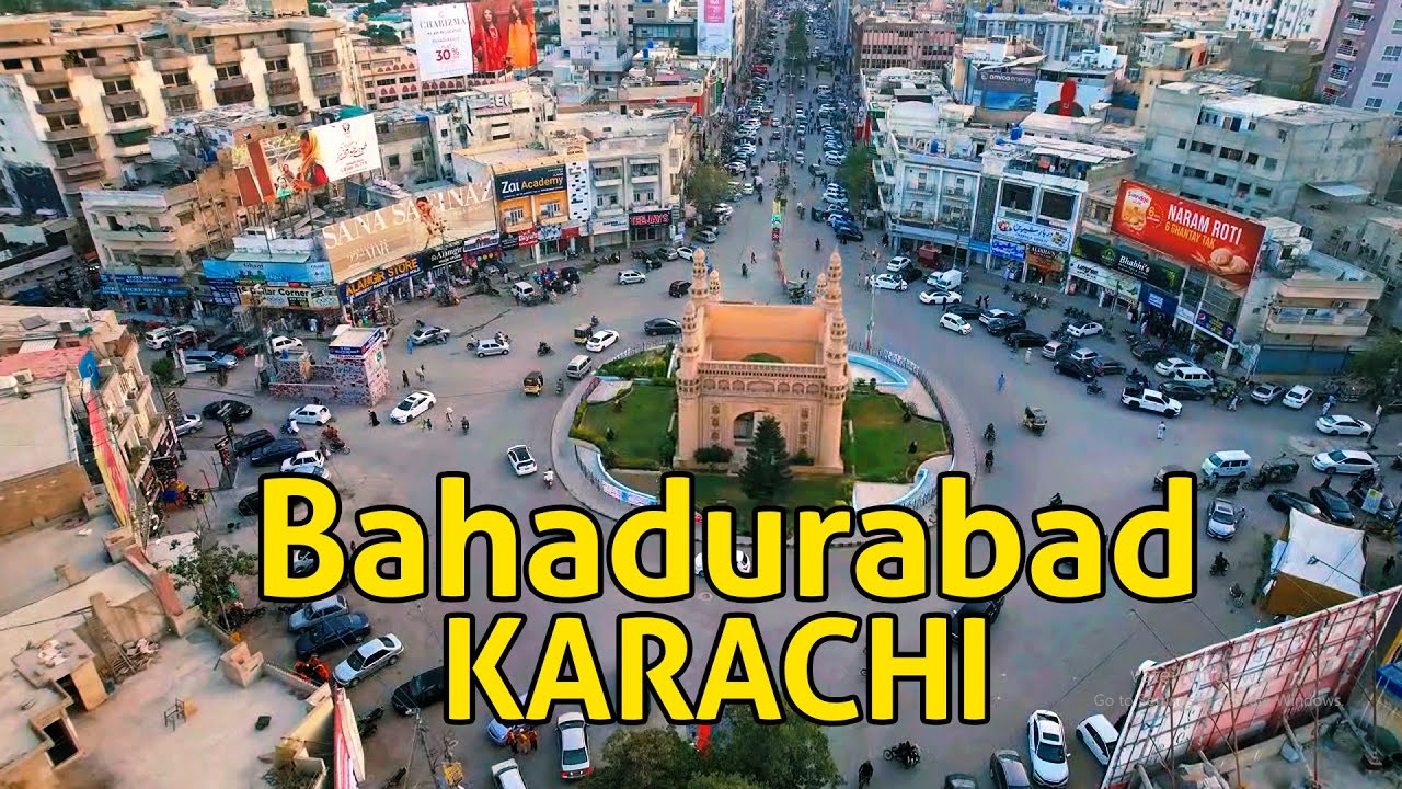 Bahadurabad Karachi Drone View - YouTube