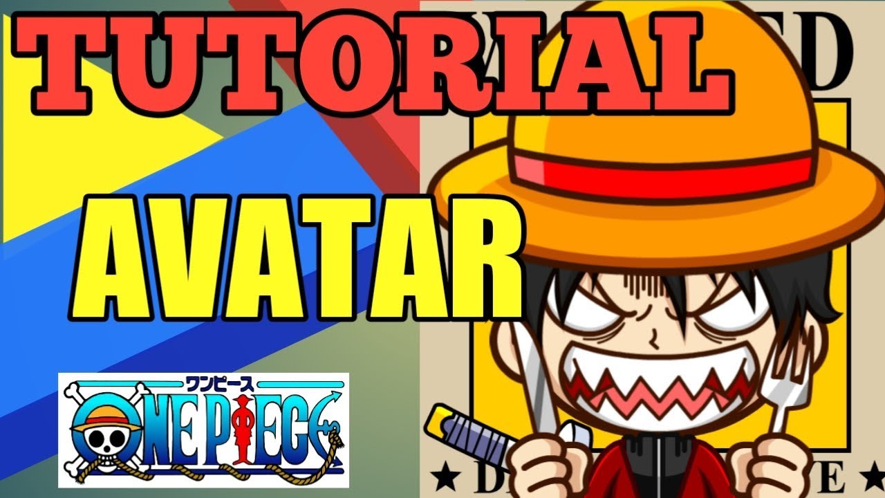 WOW.....MUDAH NYA MEMBUAT AVATAR ANIME ONE PIECE - YouTube