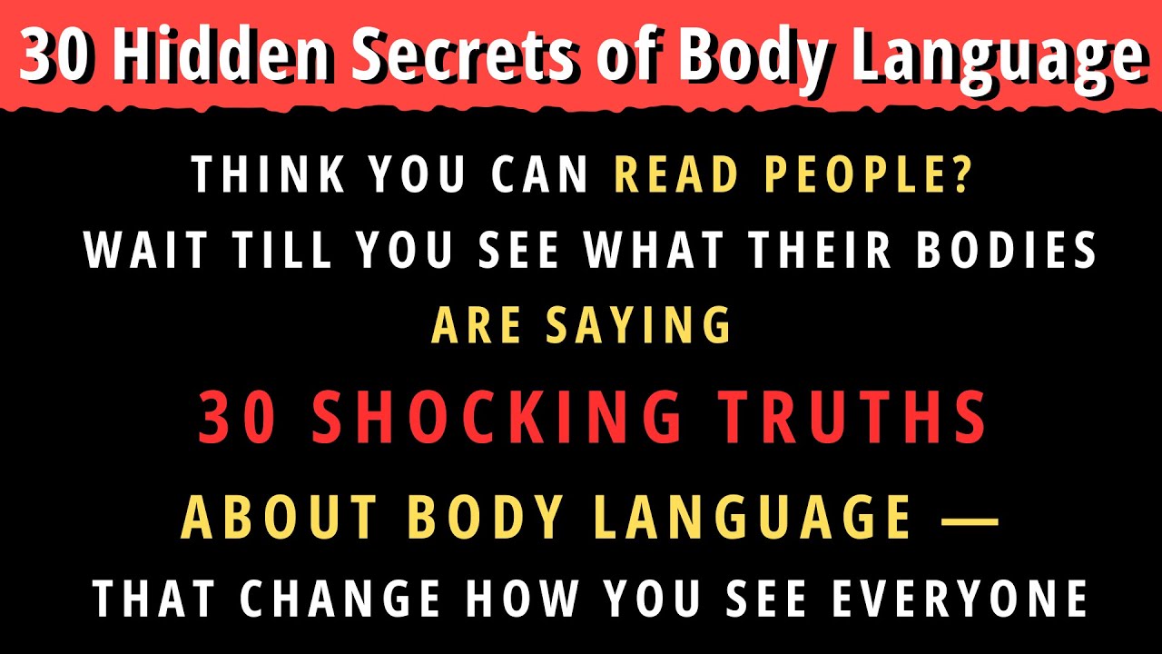 30 Weird Body Language Facts You Never Knew - YouTube