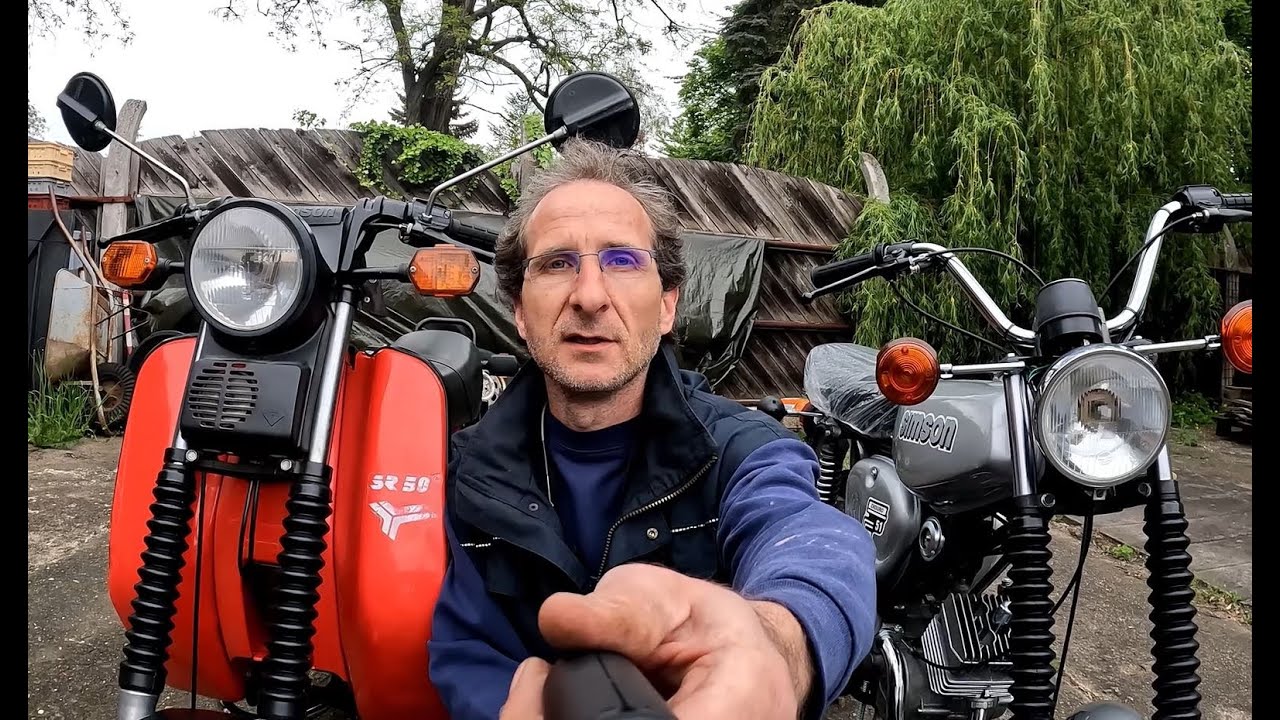Simson S51/ SR 50. Opět dvojboj 2/2, SR - Roller vs Enduro. Toto doma ...