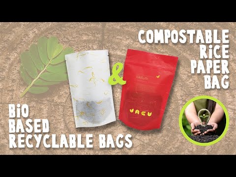 Compostable Bag & Compostable Rice Paper Stand up Pouches by Clearbags ...
