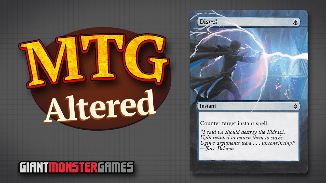 MTG Altered - Dispel, a blue control staple - YouTube