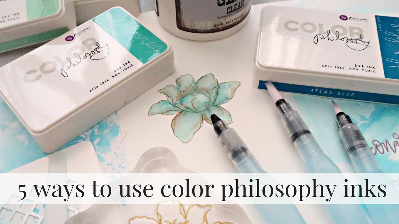 5 ways to use Prima marketing color philosophy inks - YouTube
