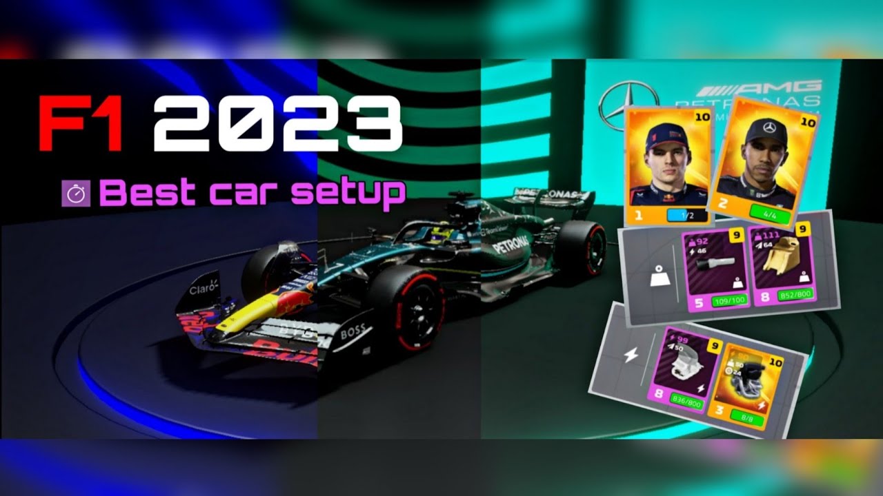 F1 mobile racing 2023 | Best setup for Redbull, Mercedes and Aston ...