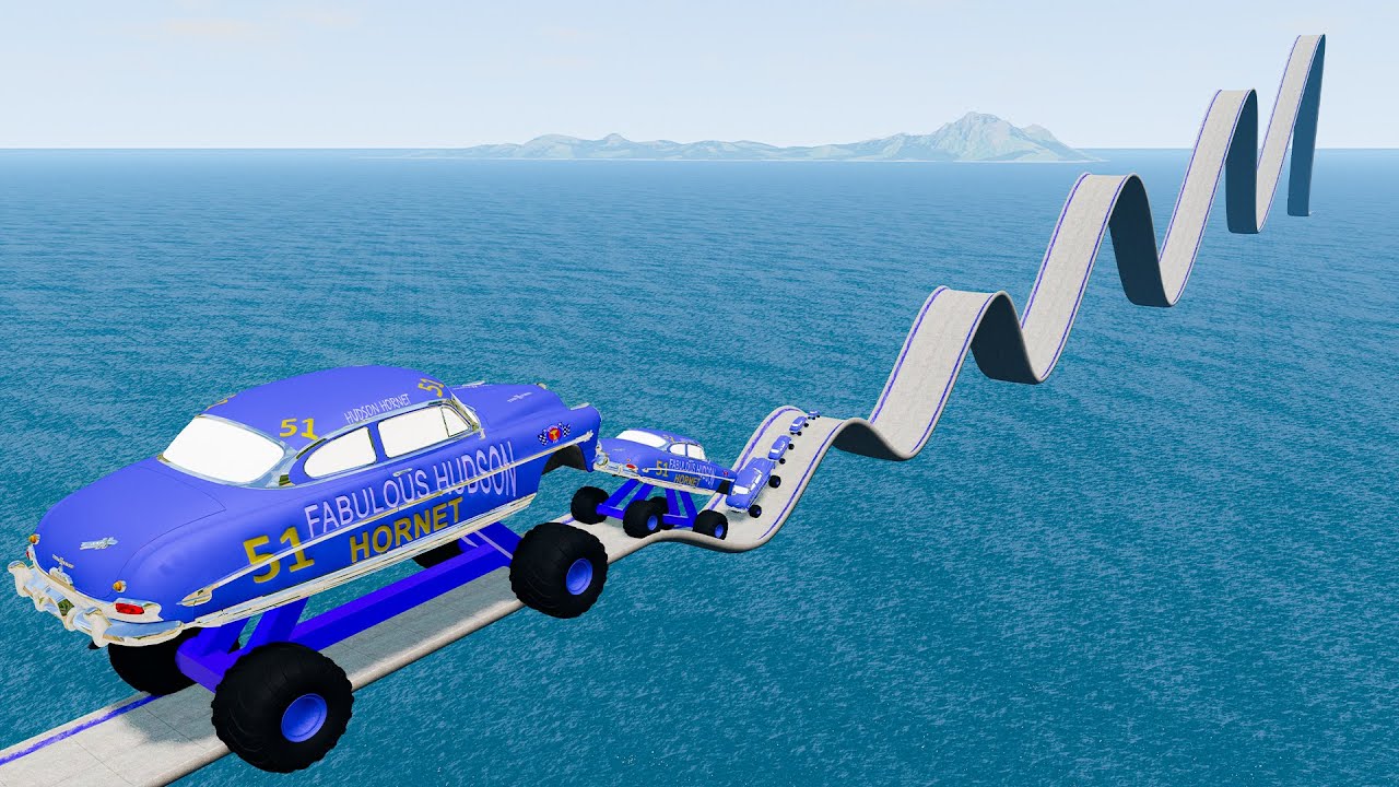 Big & Small DOC HUDSON vs Impossible Growing Wave Bridge Vs Deep Water ...