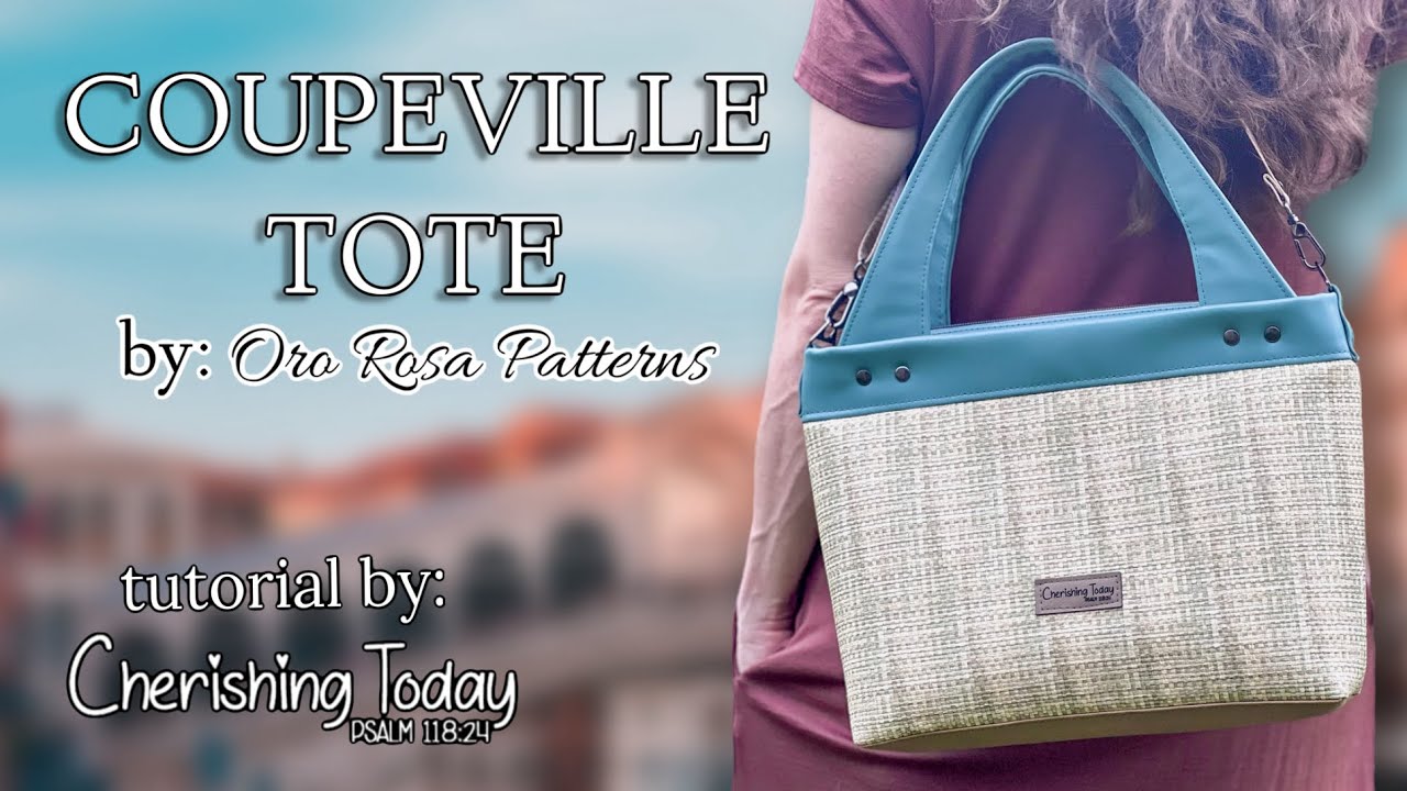 Coupeville Tote Sewing Tutorial from Oro Rosa Patterns - YouTube