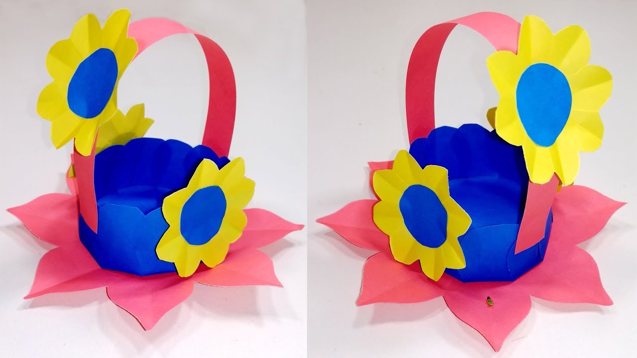 How to DIY Beautiful Small Paper Basket ! Nice Paper Basket ! Jarine's ...