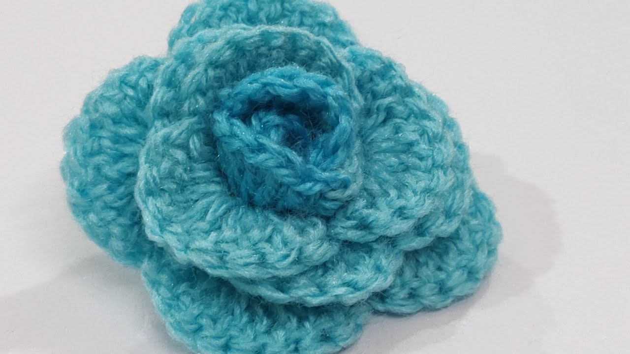wow amazing 😍👌 very easy crochet rose motif pattern makeing for ...