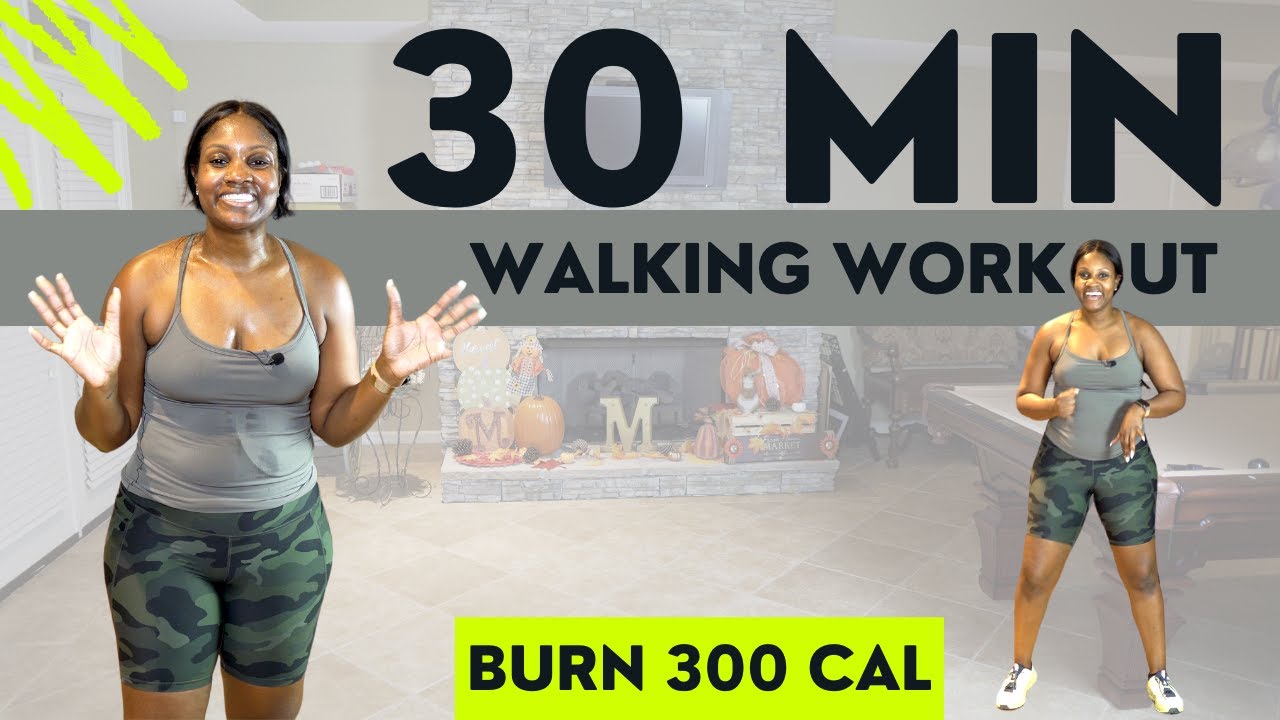 30 Minute Walk at Home | With Low Impact Cardio Intervals ...