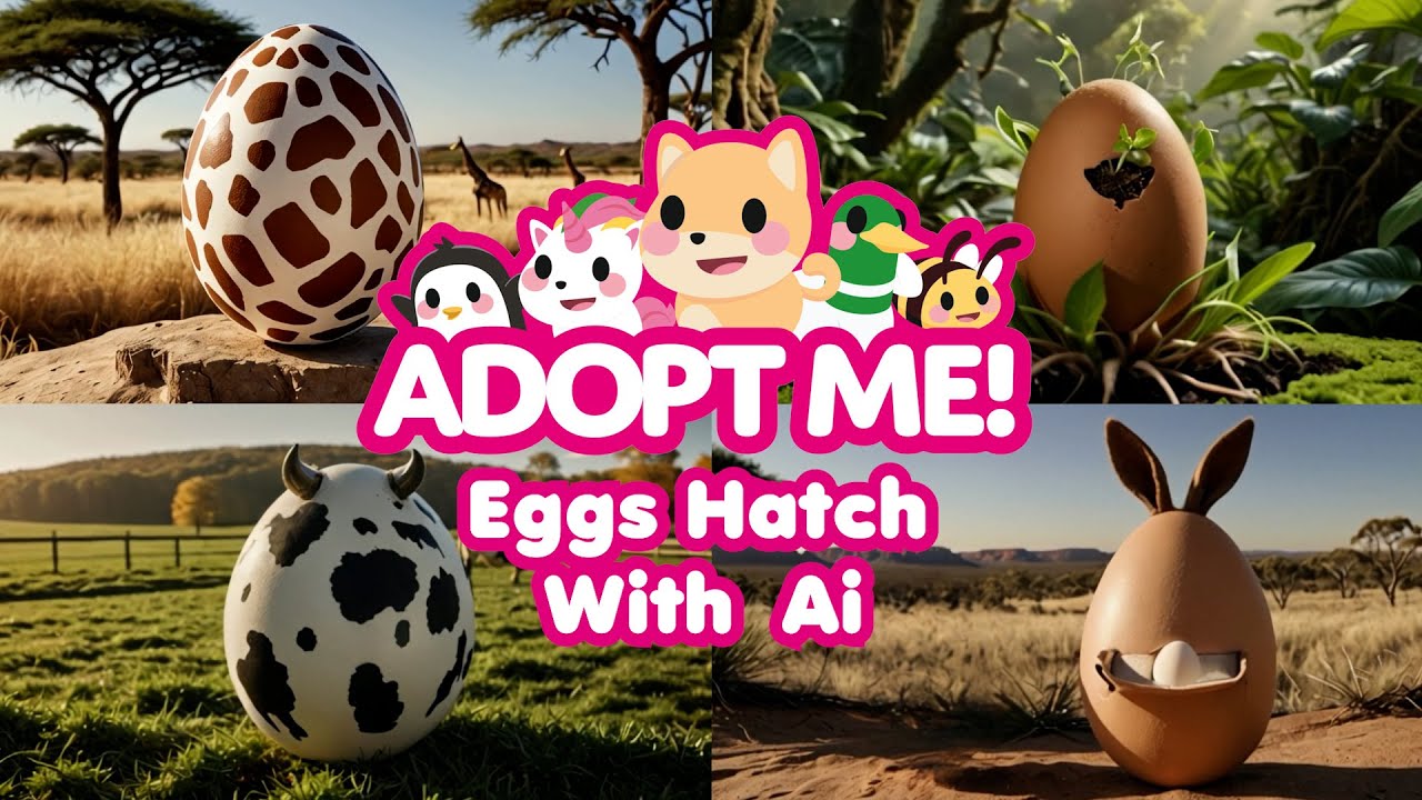 Adopt Me, Safari, Jungle, Farm, and Aussie Egg Pets brought to Life ...