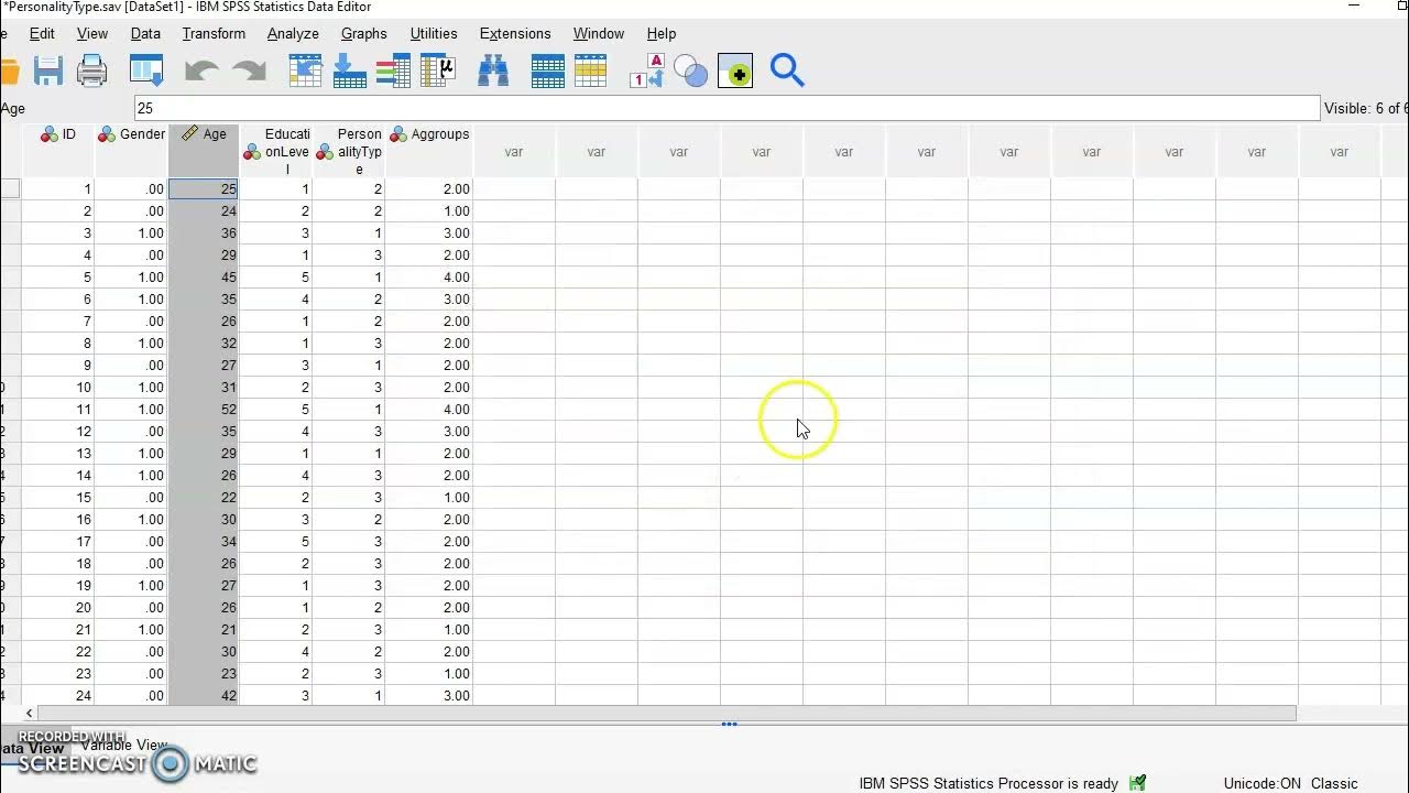Transforming a scale variable into categorical variable - YouTube