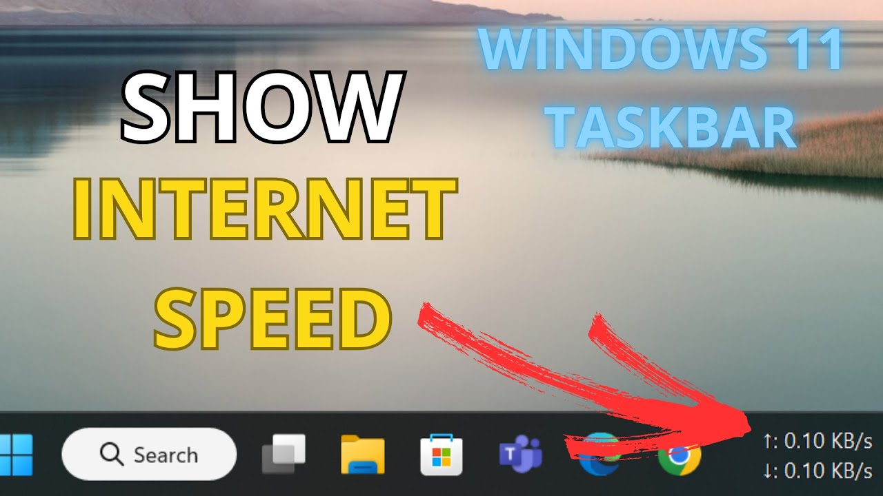 How to show Internet Speed on Taskbar - YouTube