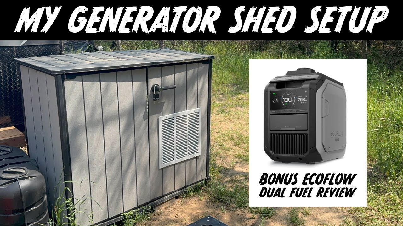 DIY Generator Shed Enclosure Setup + Bonus Review of EcoFlow Dual Fuel ...