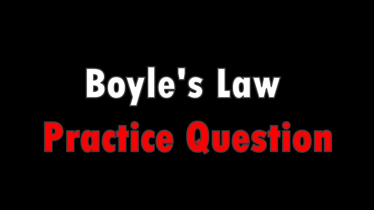Boyle's Law Practice Question - IGCSE Physics Ch.3 (Part 14) - YouTube