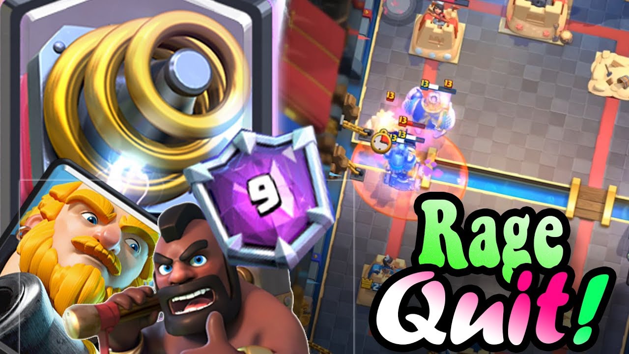 🔥Rage Quit! 👈 MAKING PEOPLE RAGE QUIT - Clash Royale - YouTube