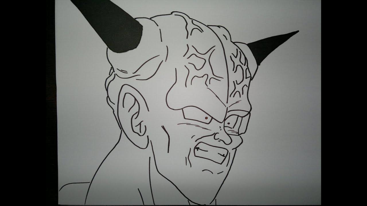 How to draw Captain Ginyu.キャプテン吟遊を描画する方法. - YouTube