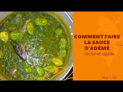 COMMENT PRÉPARER LA SAUCE D'ADÉMÉ FACILE ET RAPIDE - YouTube