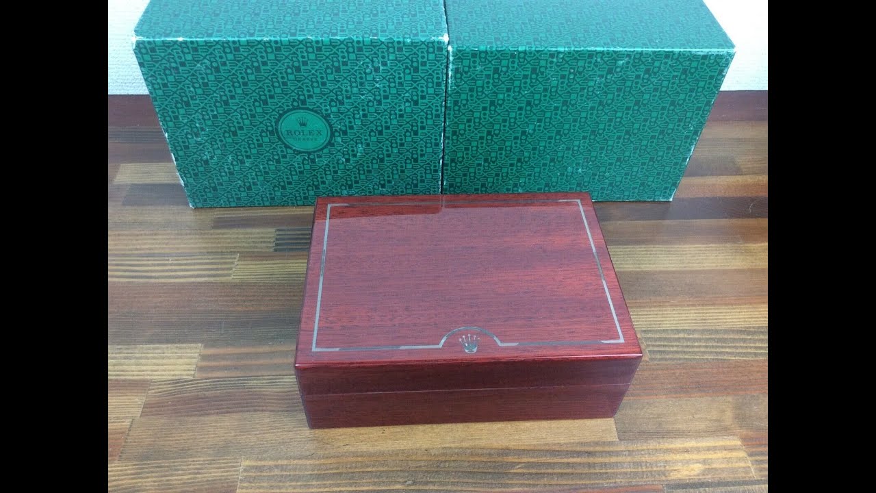 Rolex Wooden Watch Box ROLEX S.A - GENEVE SUISSE 69.00.09 - YouTube