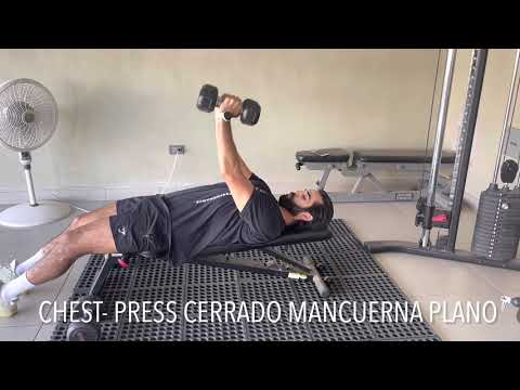 PECHO- PRESS CERRADO MANCUERNA PLANO - YouTube