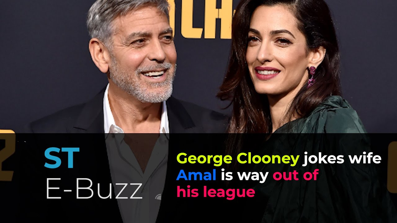 George Clooney jokes wife Amal is way out of his league - YouTube
