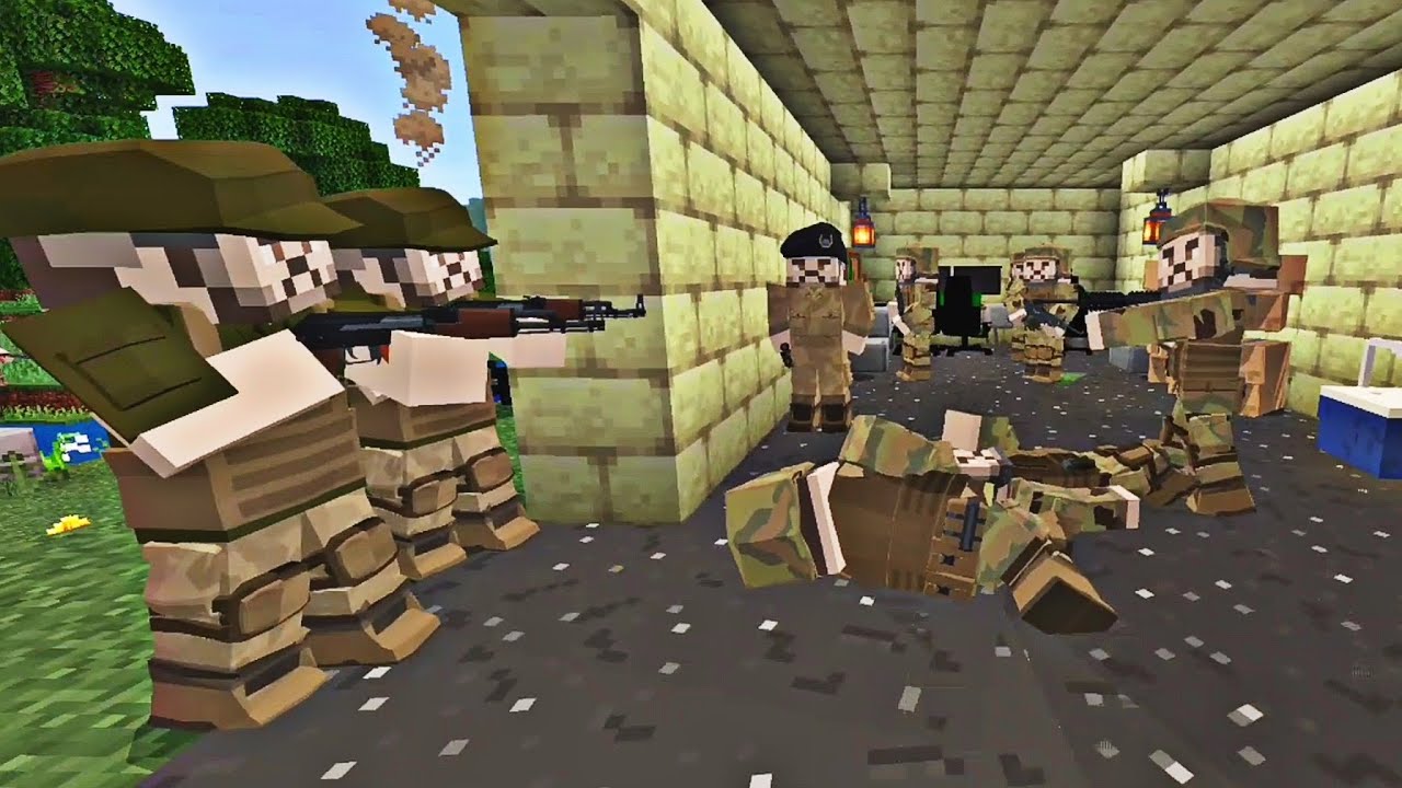 Base Camp Attack | minecraft war movie - YouTube