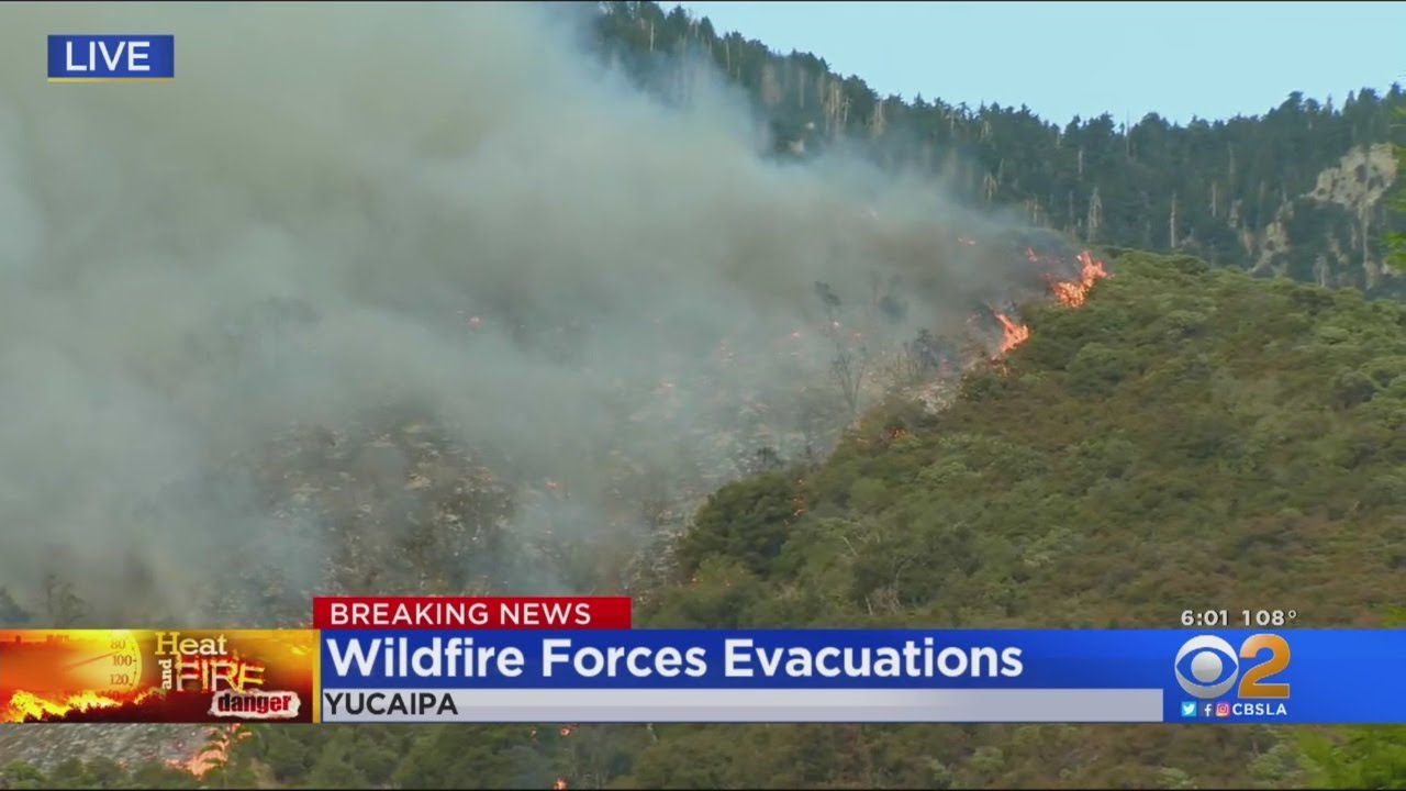 El Dorado Fire In Yucaipa Quickly Grows, Spurs Evacuations - YouTube