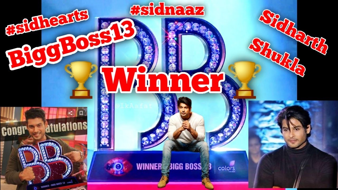 BB 13 winner #SidharthShukla - YouTube
