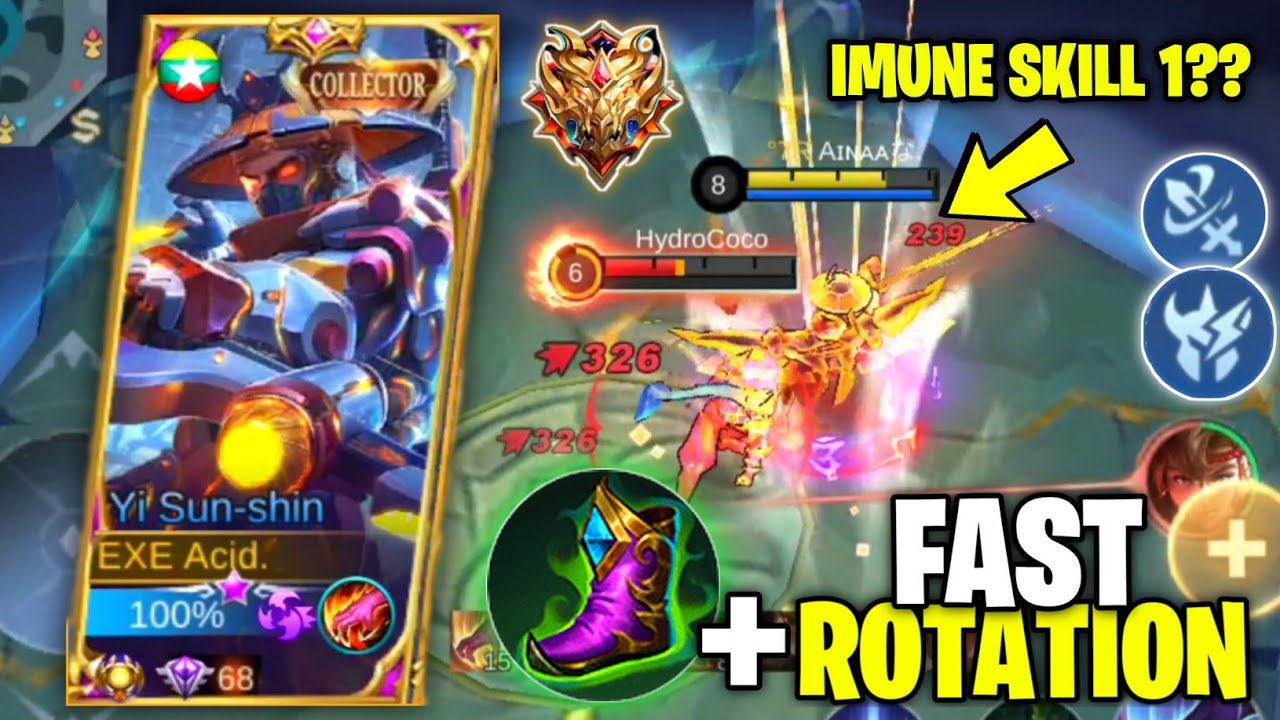 PENTINGNYA PENGGUNAAN SKILL!! YSS TOP GLOBAL IMUNE GAMEPLAY! NEW EMBLEM ...