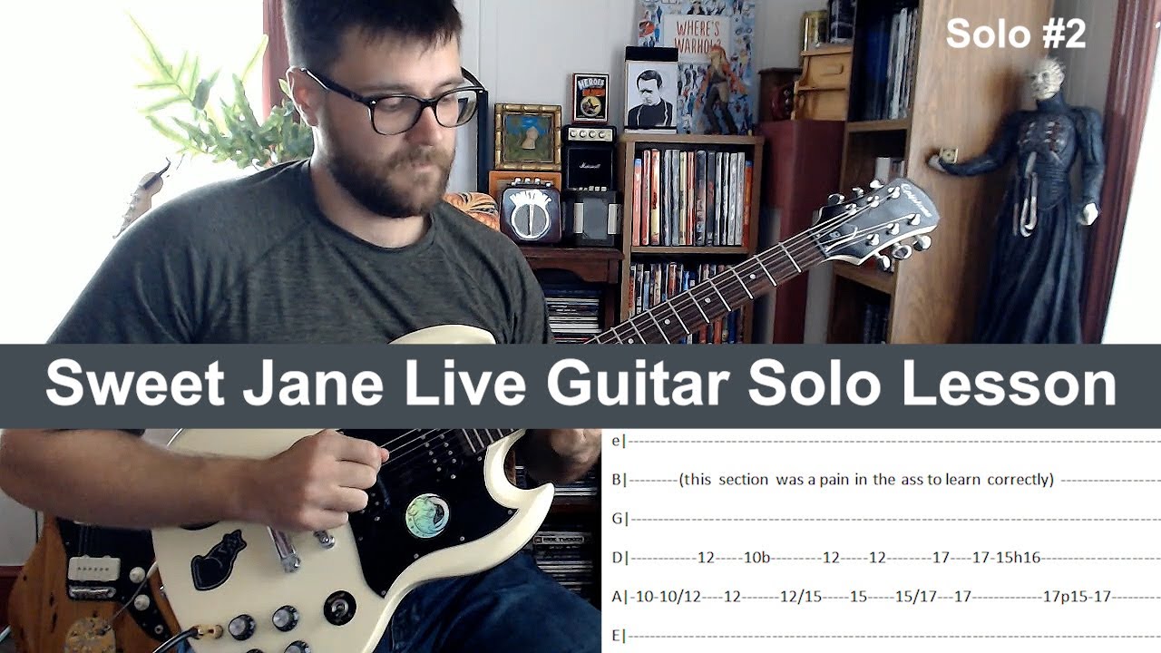 Sweet Jane Live Guitar Solo Lesson - YouTube