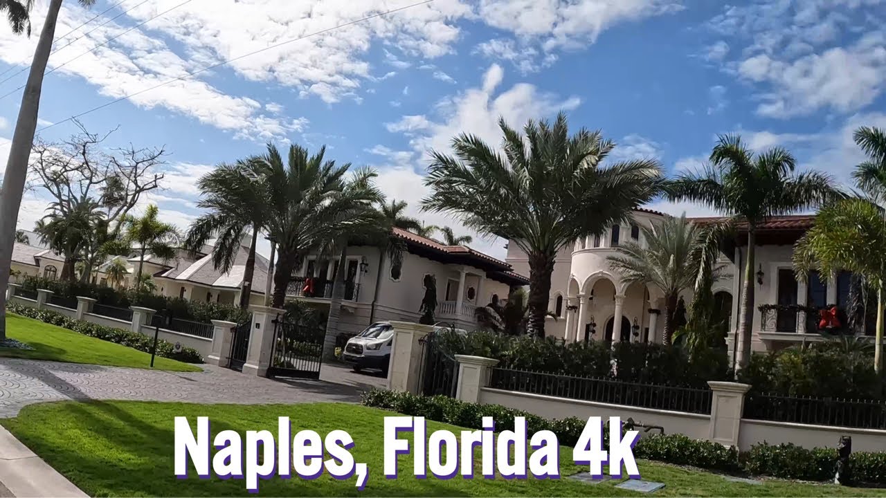 Driving in one of the wealthiest towns in America - Naples, Florida 🇺🇸 ...