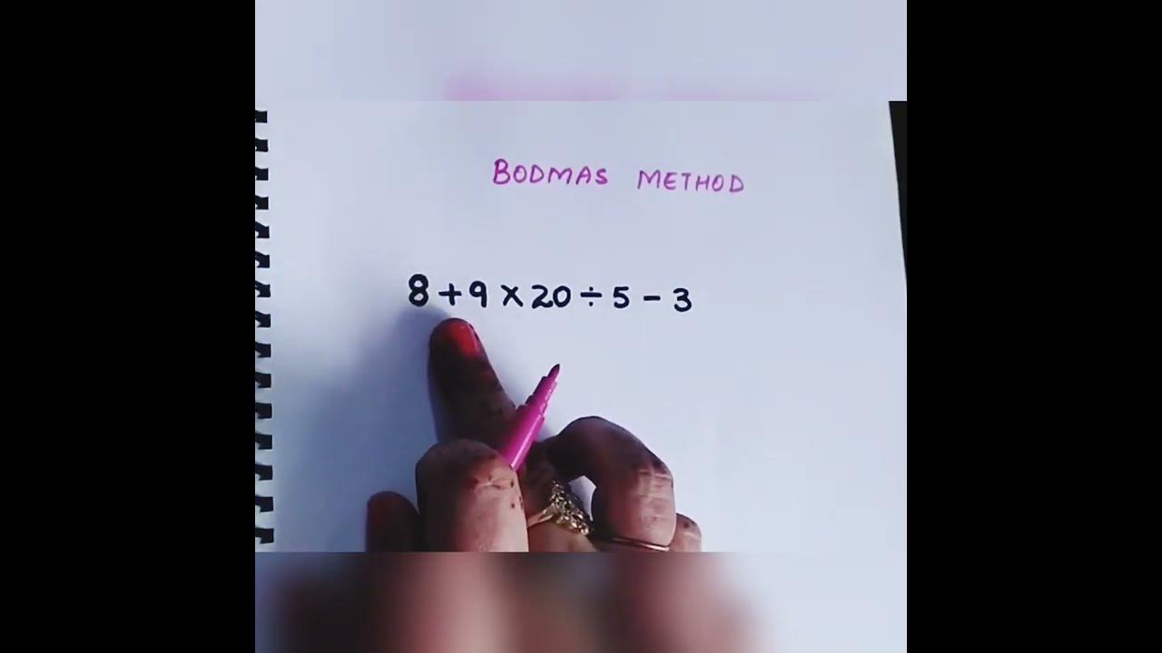 BODMAS|| BODMAS Rule || Maths trick || How to solve sum with bodmas ...