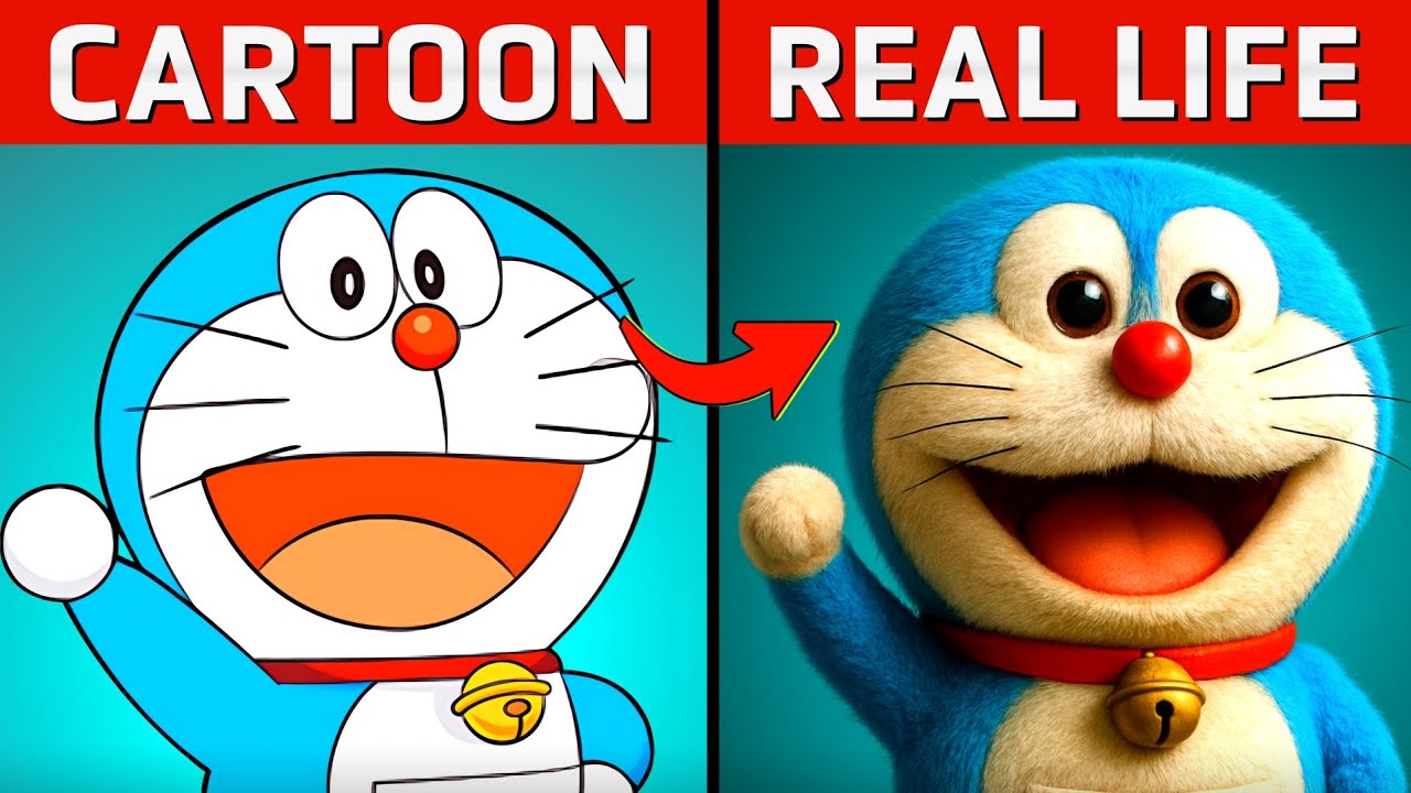 Doraemon Characters in Real Life | Unseen Real Life - YouTube