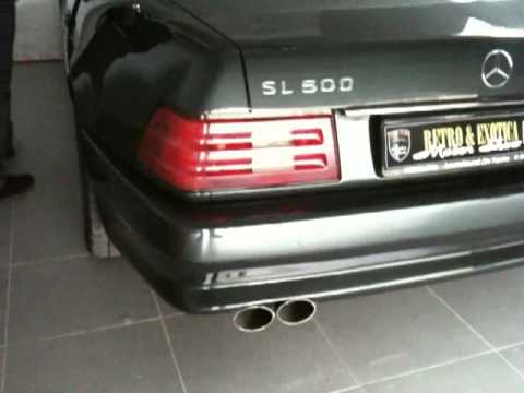 R129 BRABUS exhaust 1 - YouTube