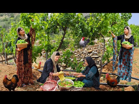 🌱IRAN VILLAGE LIFE AND A POPULAR SPRINGTIME DISH IN TRADITIONAL VILLAGE STYLE