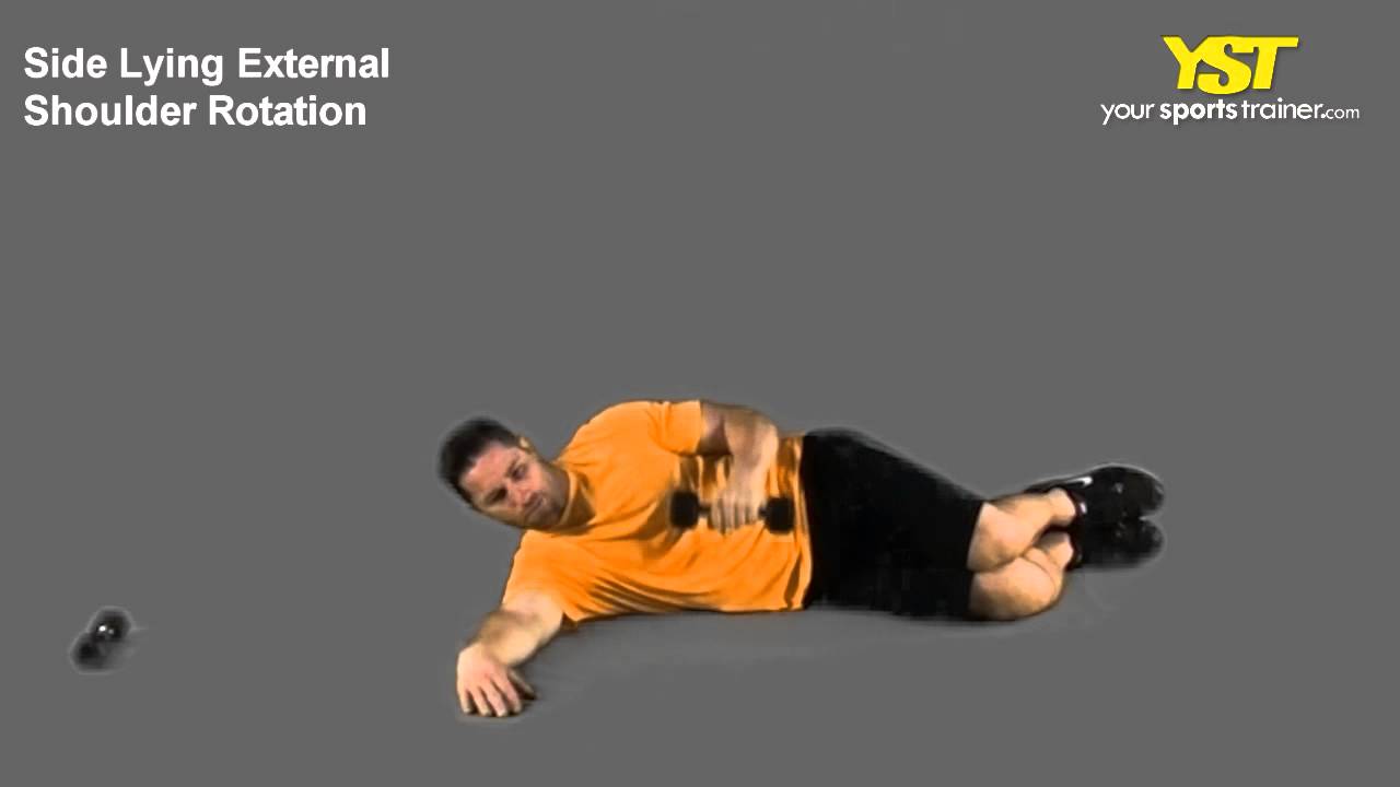 Side Lying External Shoulder Rotation - YouTube